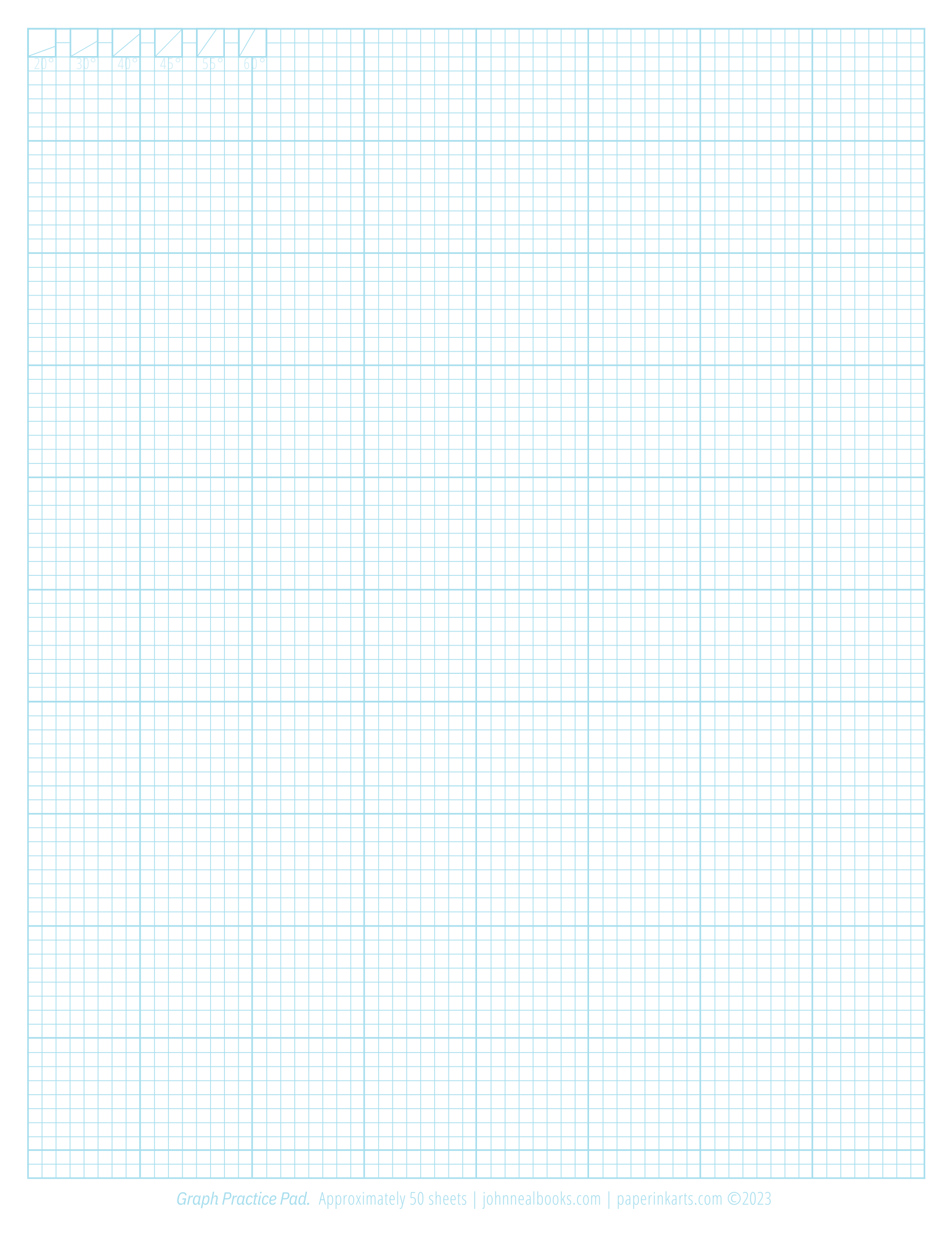 JNB Graph Pads for calligraphy- John Neal Books