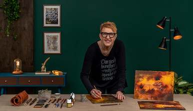 Carol Fountain Nix - Calligraphy as Visual Poetry - Ongoing