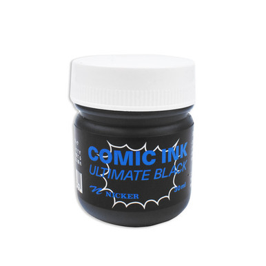Nicker Comic Ink, Ultimate Black 30mL