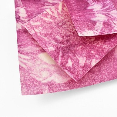 Pergamena Parchment Goatskin, Tie-Dyed Prepared - RED VIOLET