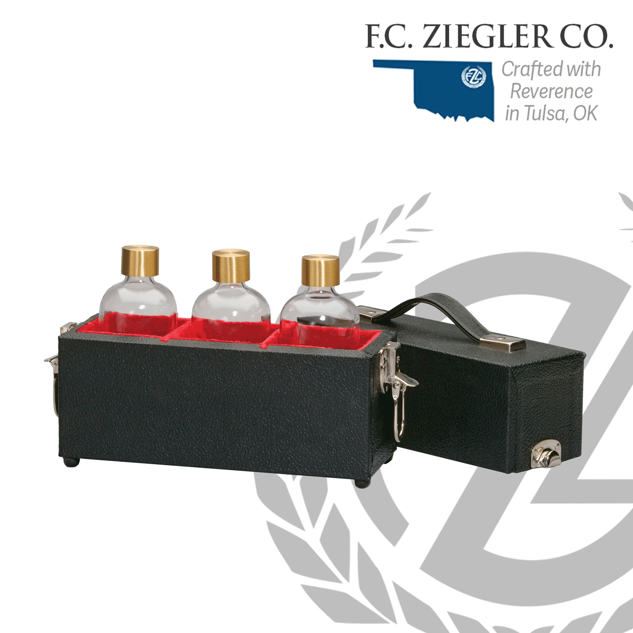 Holy Oil Stock Set with Locking Case | 3 Glass Containers | Optional ...