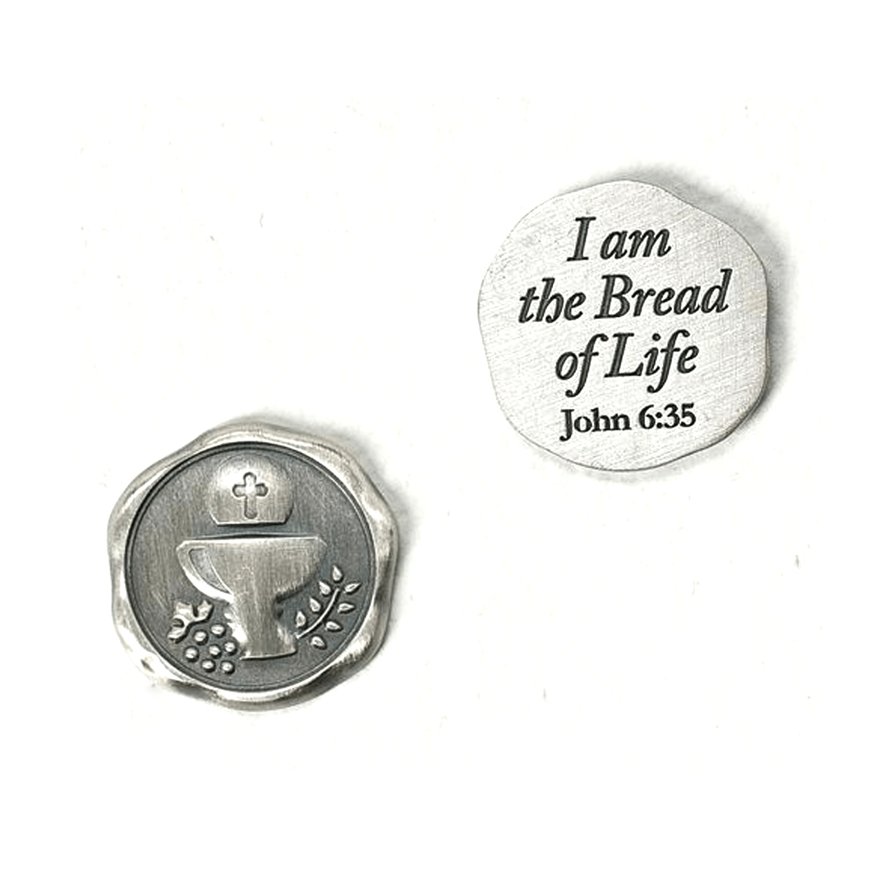 Bread Of Life | Communion Pocket Token | John 6:35 | Zinc | 1" - F.C ...
