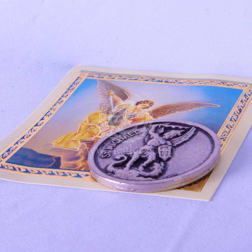 Saint Michael Pocket Token & Holy Card, In Plastic Sleeve, 968330 - F.C ...