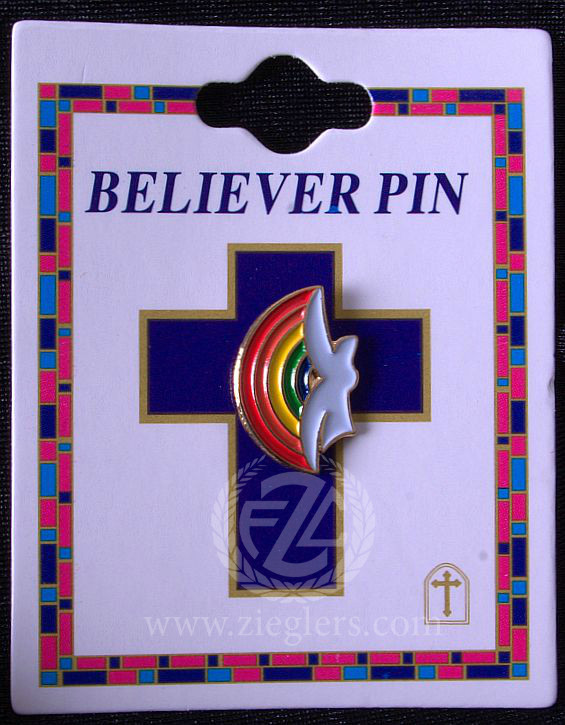 Rainbow Holy Spirit Lapel Pin - Style FSCG269 - F.C. Ziegler Company