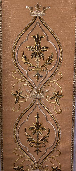 Chasuble with Embroidered IHS Design - Style ALB1171 - F.C. Ziegler Company