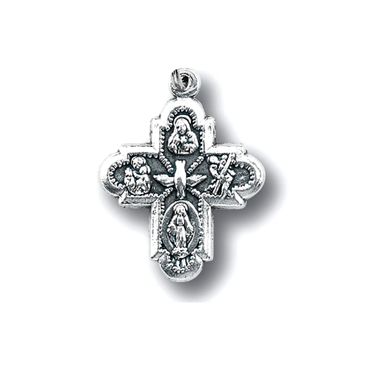 Five Way Medal, 3/4", Silver Oxidized Metal, Italy, 1137 - F.C. Ziegler ...
