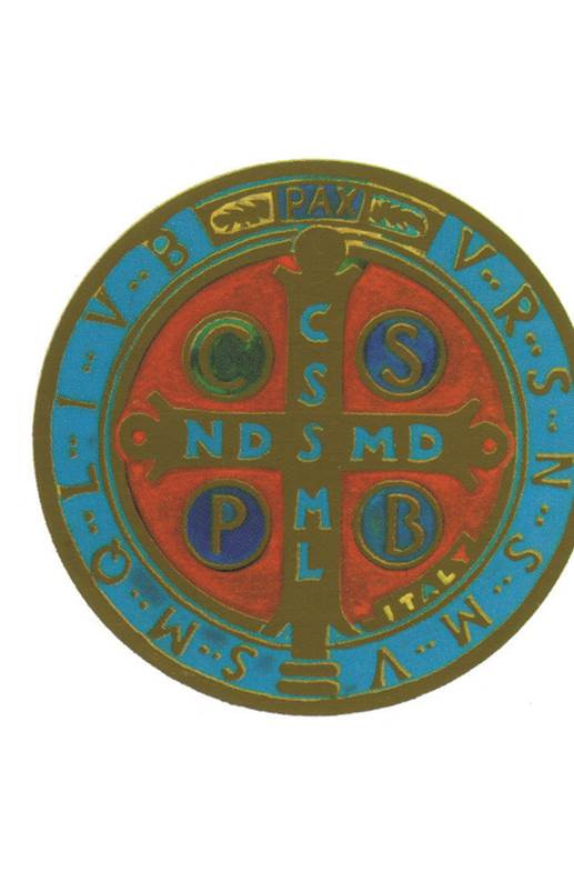 St Benedict | Medal Symbol | 2D Holy Card - F.C. Ziegler Company