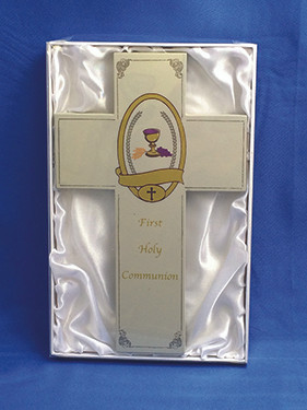 First Communion Wall Cross | Blessed Sacrament | 8” | Wood | 164121015 ...