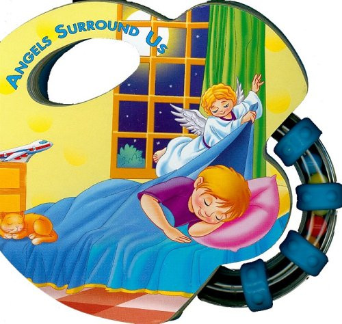 Angels Surround Us | Board Book Rattle | 9780899427249 | CB98322 - F.C ...