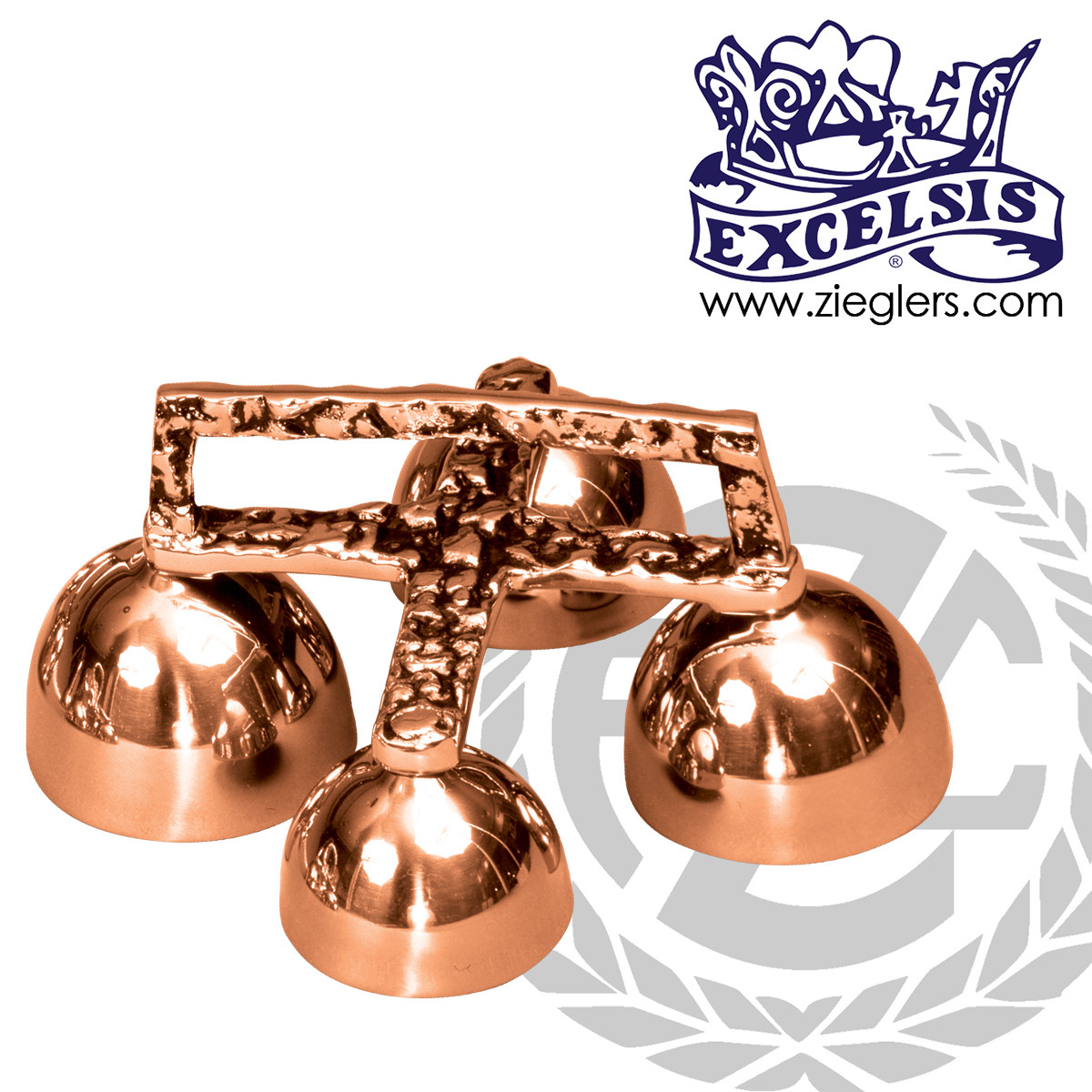 Handheld Altar Bell Set 1101 | Bronze or Brass