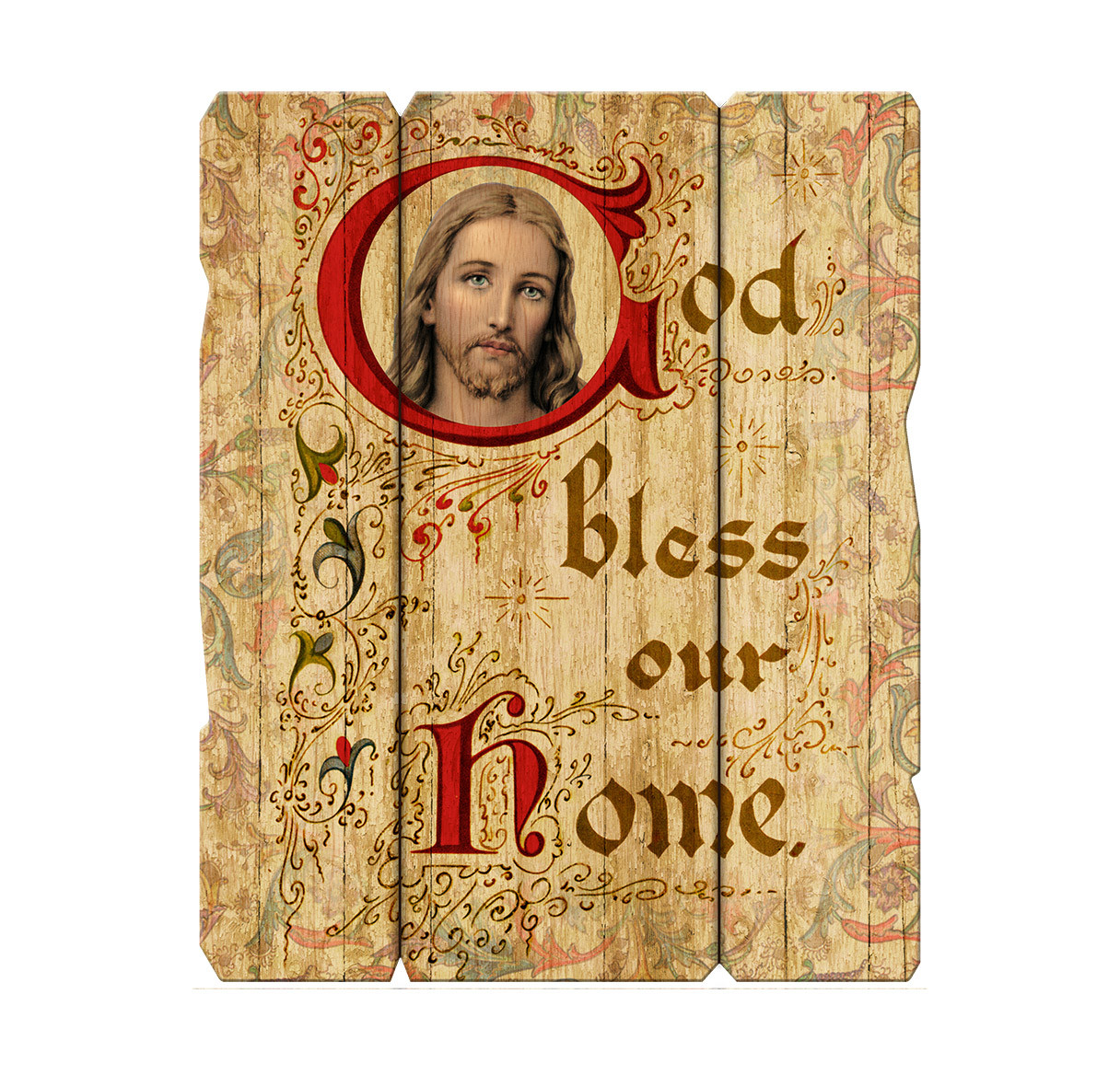 Wall Plaque | God Bless Our Home | 7-1/2" x 9" | Fiberboard | 2548387 ...