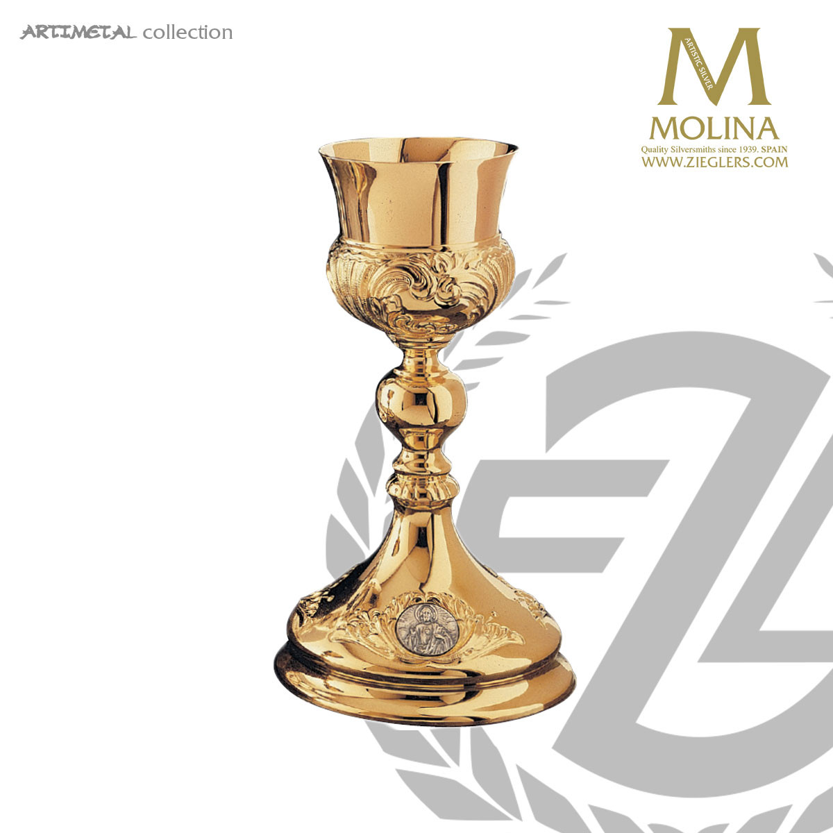 Holy Family Chalice & Paten, 8-7/8" x 3-1/4", Baroque Style, 7 Oz, 5040 ...