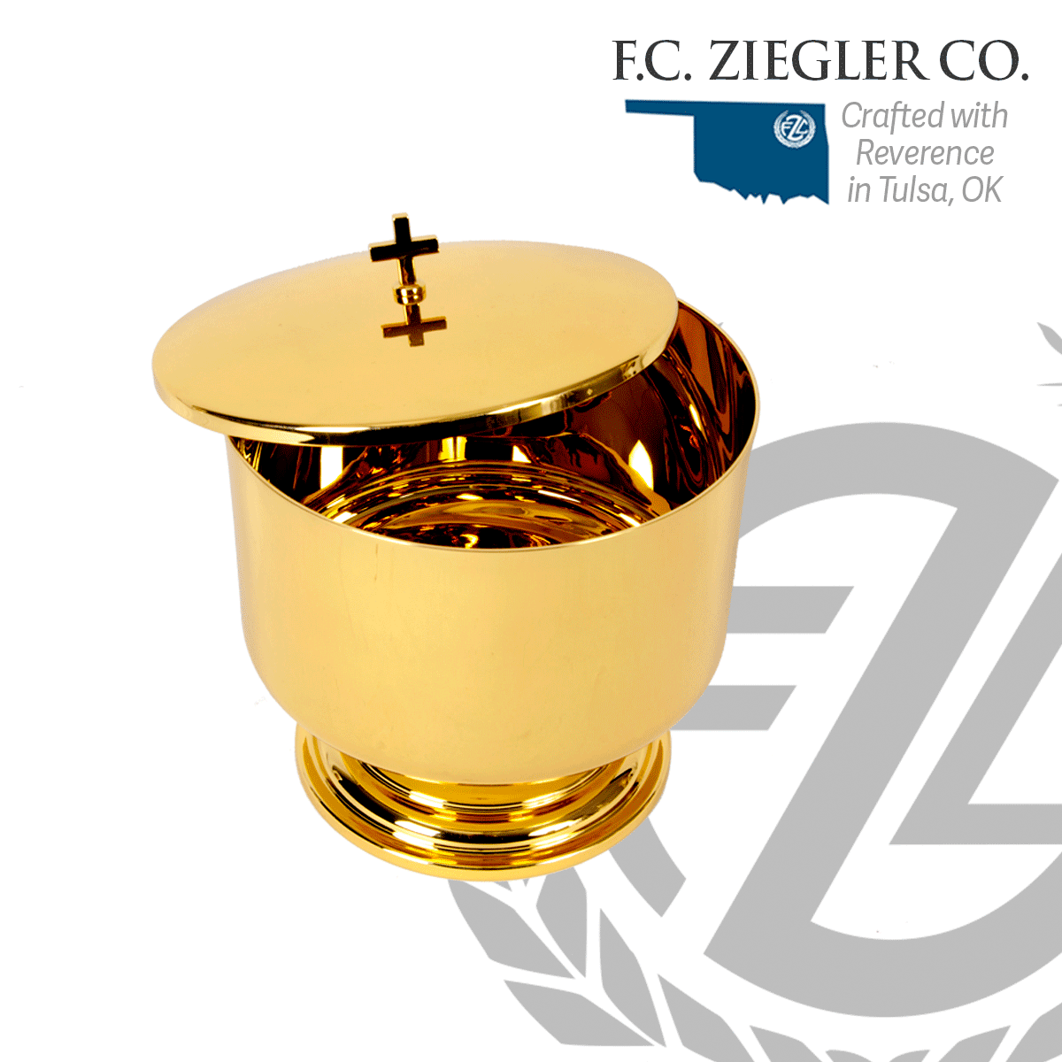 Consecration Ciborium – 24k Gold-Plated, 1200 Hosts
