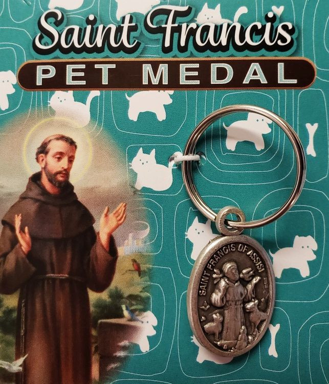 Pet Medal | Saint Francis | Bless & Protect My Pet | 3/4" | Metal ...