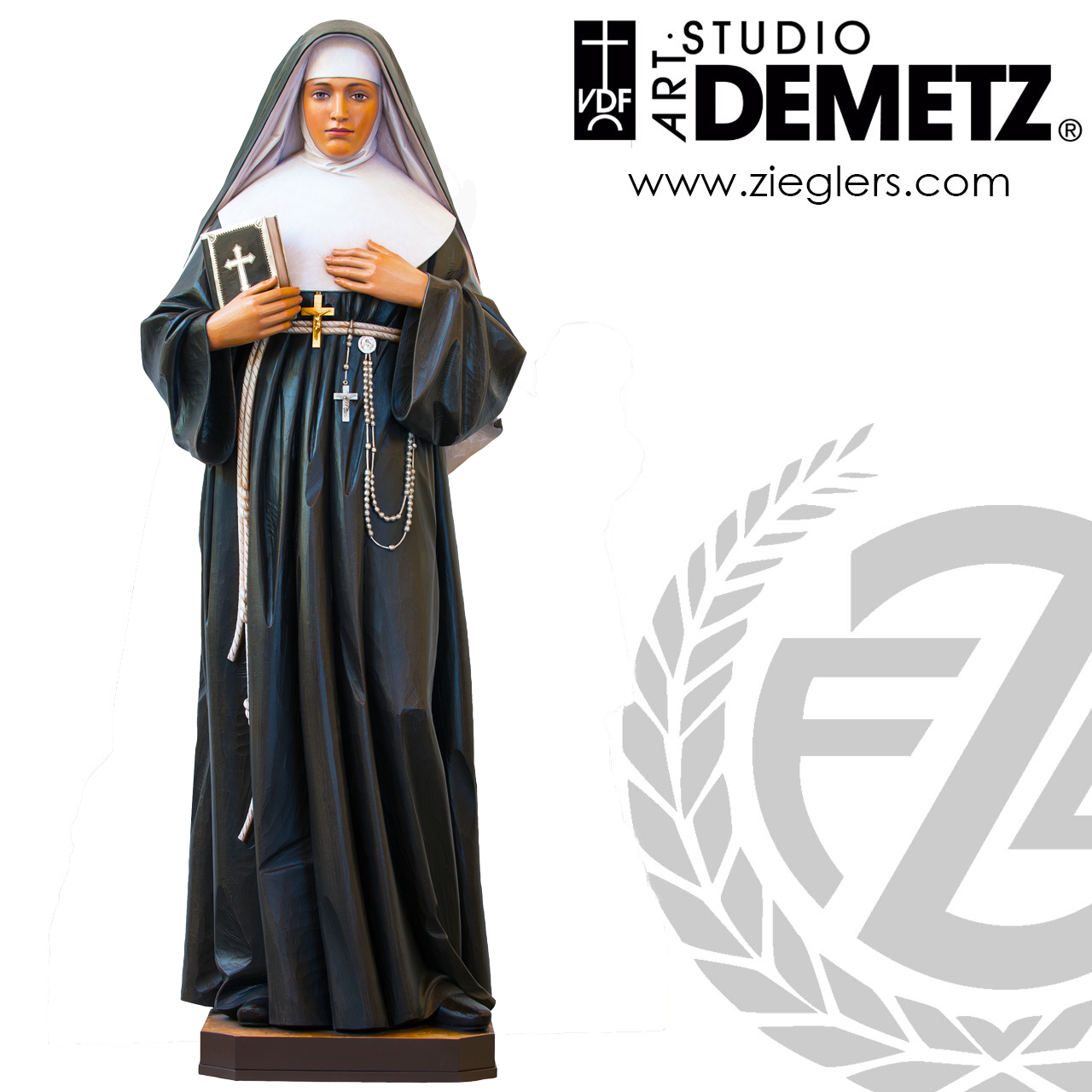 Saint Marianne Cope Statue, 48", Wood, Italy, 90056 - F.C. Ziegler Company