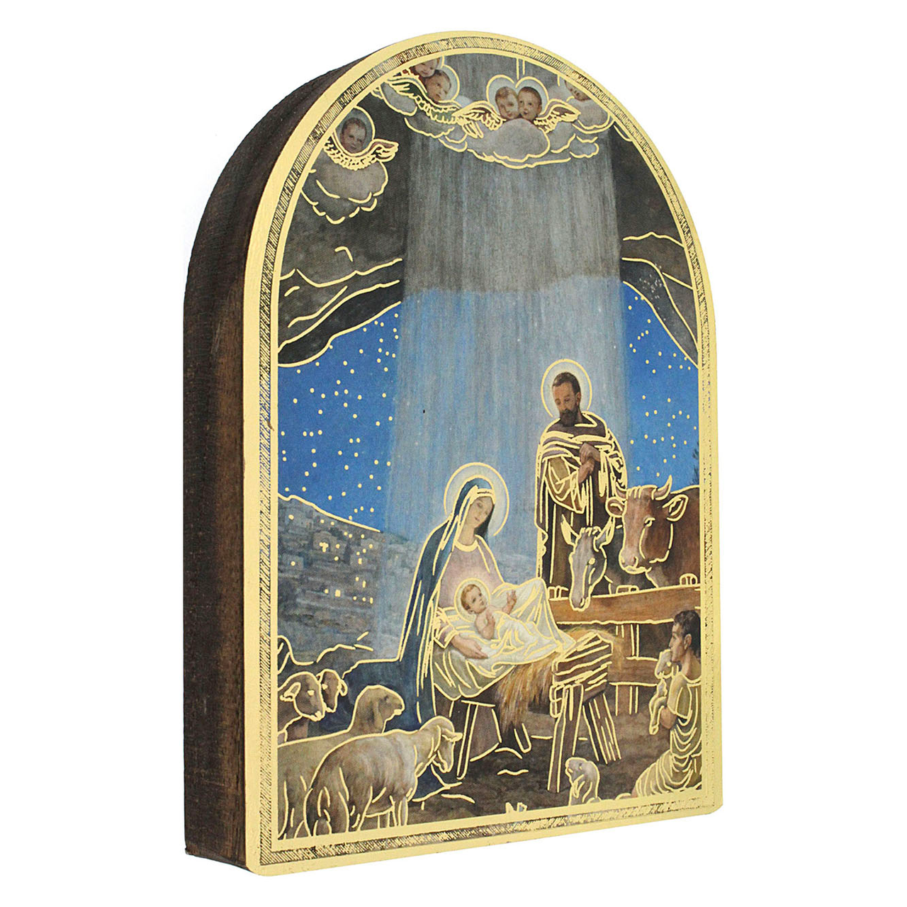 Holy Family | Arch Plaque | Gold Edge | TMN02 | Italy - F.C. Ziegler ...