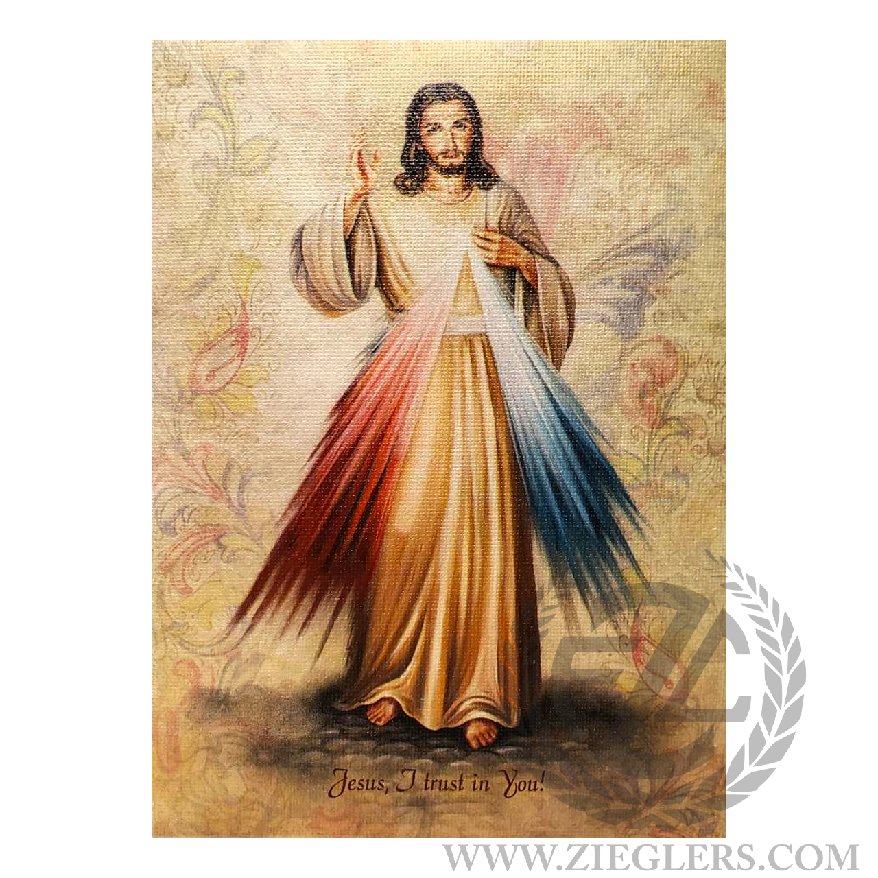 Divine Mercy Canvas Print | Stretched Over Frame | 2 Sizes | Italy ...