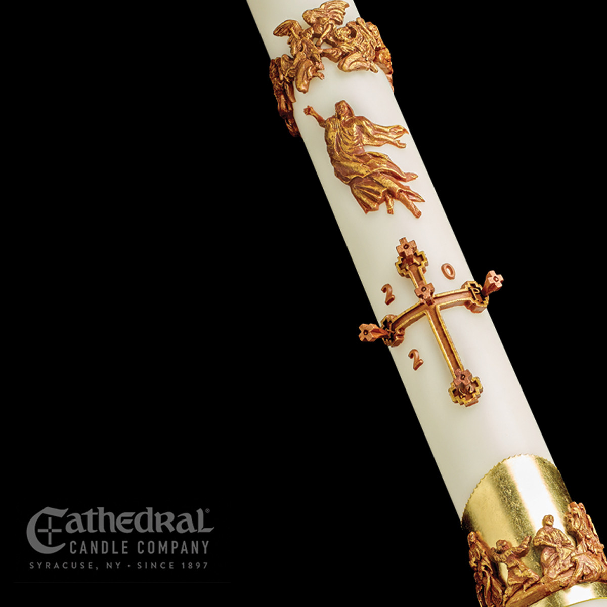 Mount Olivet Paschal Candle | Eximious® | 17 Sizes | Ascension Design | 79863 | Cathedral - F.C ...