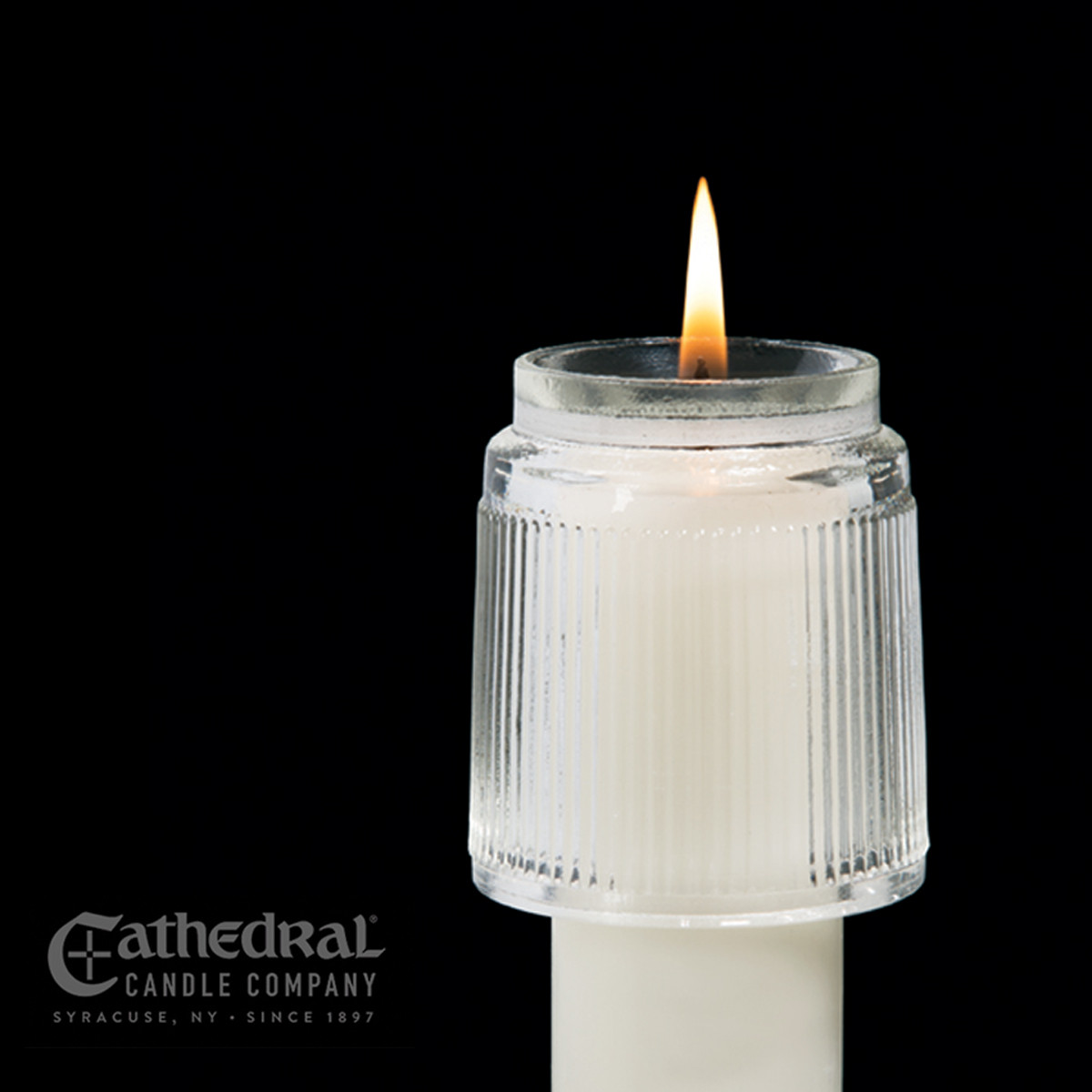 2.5" Rex Glass Candle Follower | Enhance Candlelight for Liturgy