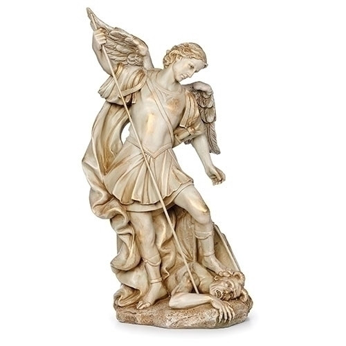 15" St. Michael the Archangel Statue – Renaissance Collection, Gold ...
