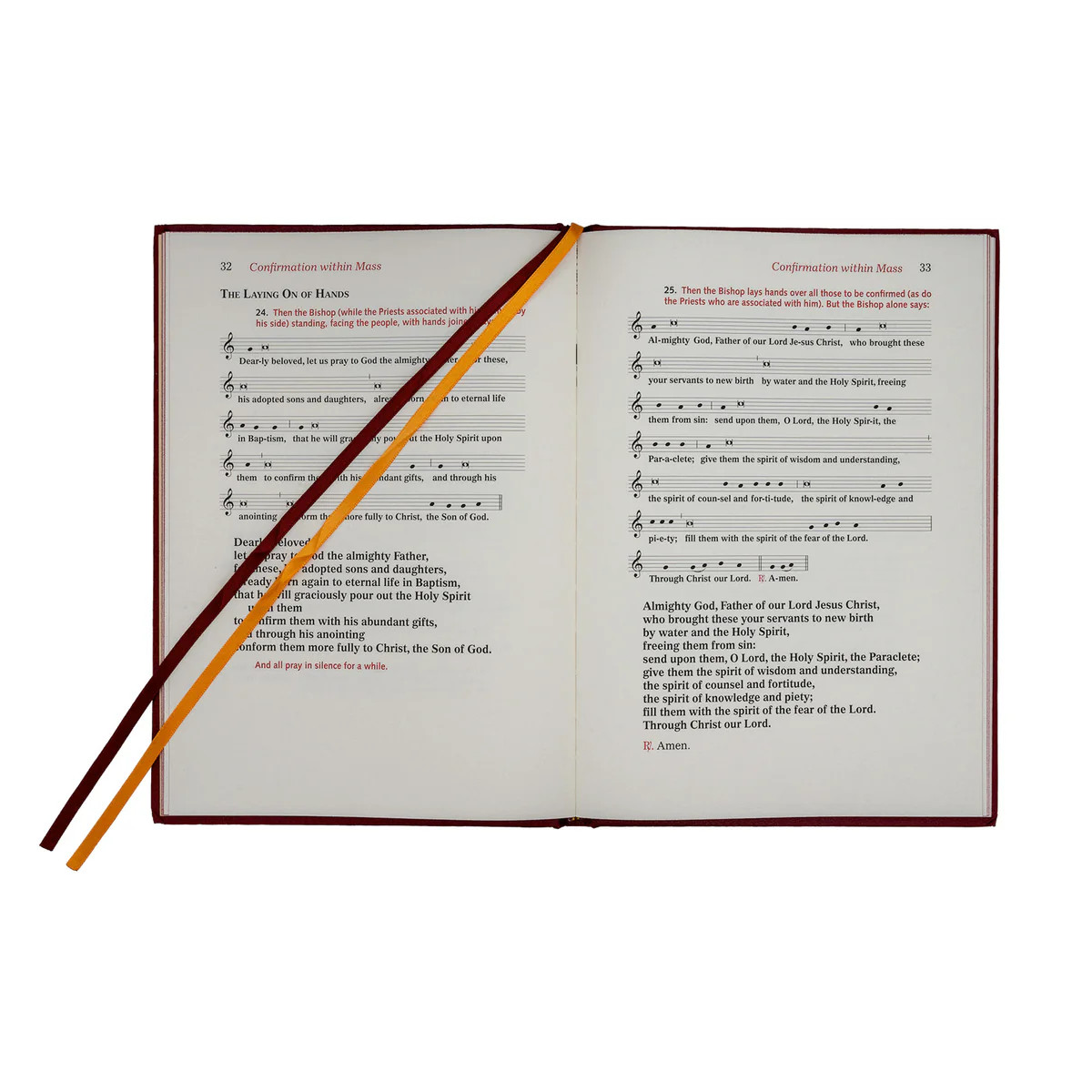 Order of Confirmation Ritual Edition – English Hardcover, Red with Gold