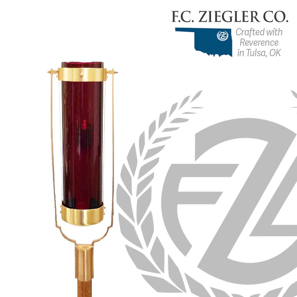 Ziegler Swing Torch 891X | 56" Processional Torch with 7/8" Socket