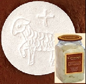 Cavanagh White Altar Bread Host – 1-3/8” with Lamb & Cross (Resealable ...
