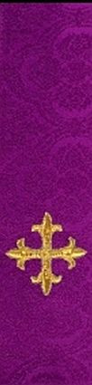 Priest's Stole With Gold Cross, 88", Embroidered, 4 Liturgical Colors ...