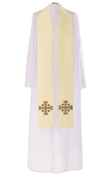 Priest's Stole With Gold Cross | 88" | Embroidered | 4 Liturgical ...
