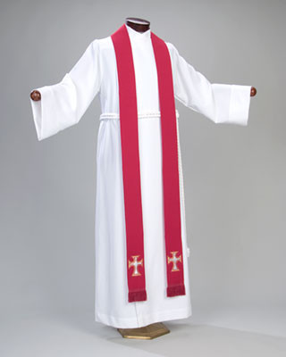 Almy Chasuble & Stole Set 5606 – Gothic Wool Vestments in 4 Colors