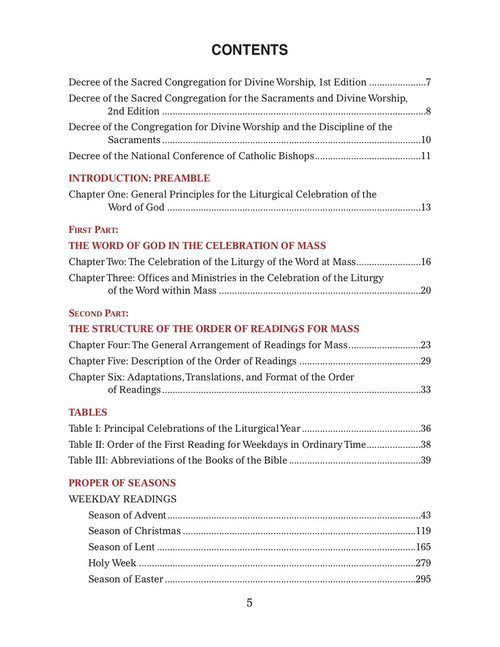 Lectionary for Weekday Mass Volume III Hardcover