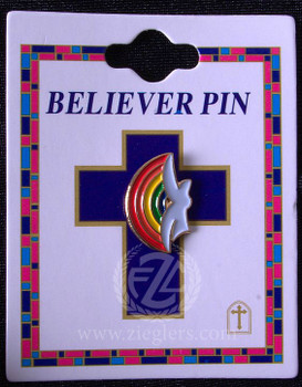 Rainbow Holy Spirit Lapel Pin - Style FSCG269 - F.C. Ziegler Company