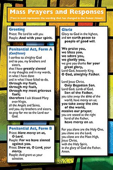 Mass Prayers & Responses Pew Card – 2010 Roman Missal Revision