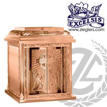 Large Bronze Tabernacle with Angels at the Cross | Excelsis