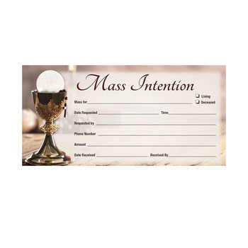 Mass Intention Offering Envelope | 100 | 3-1/8" x 6-1/4" - F.C. Ziegler ...