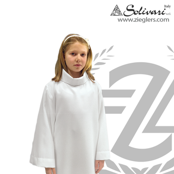 Alb | Altar Server | White | 12 Sizes | 100% Polyester | Solivari ...