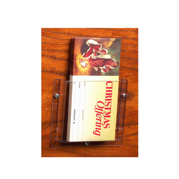 Pew Envelope Rack | Clear Butyrate Plastic | RU235 - F.C. Ziegler Company