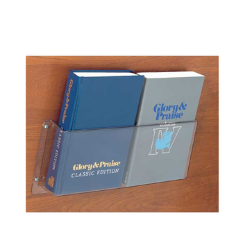 Pew Book Rack, Clear Plastic, 12" x 5-3/4", RU125 - F.C. Ziegler Company