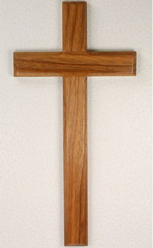 Plain Cross | Walnut Finish | 10" | USA - F.C. Ziegler Company
