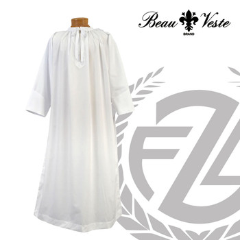 Clergy Alb, Round Neck, 4 Sizes, 190, USA - F.C. Ziegler Company