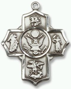 Sterling Silver Army 5-way Medal - F.C. Ziegler Company