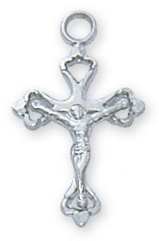 Crucifix Pendant Necklace, Baby, Sterling Silver, 13" Chain, USA ...