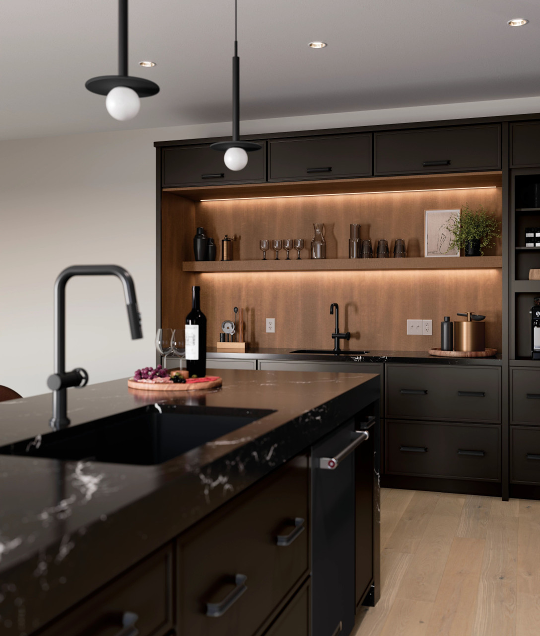 Modern Style Kitchen – Defined Lines | KraftMaid