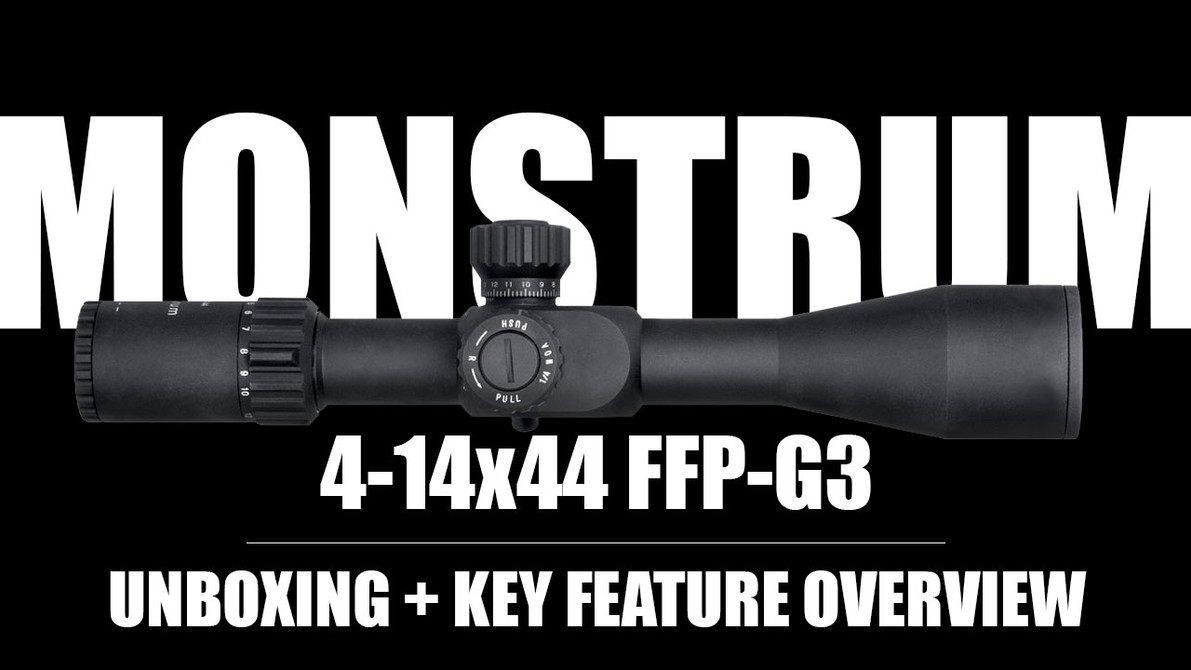 4-14x44 FFP-G3 Rifle Scope - Unboxing and Shooting Demo - Monstrum Tactical