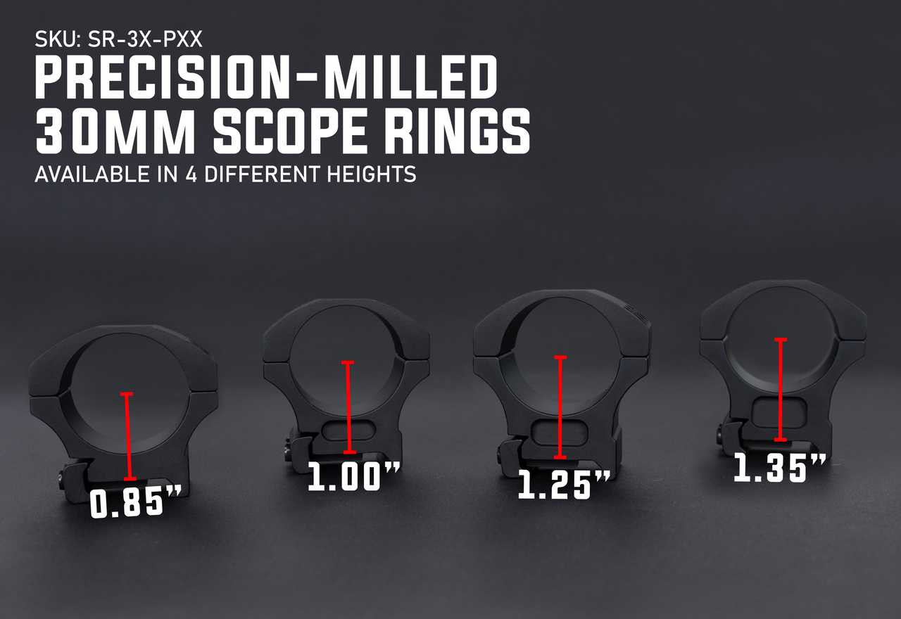 30mm Precision V2 Scope Rings with Level Bubble