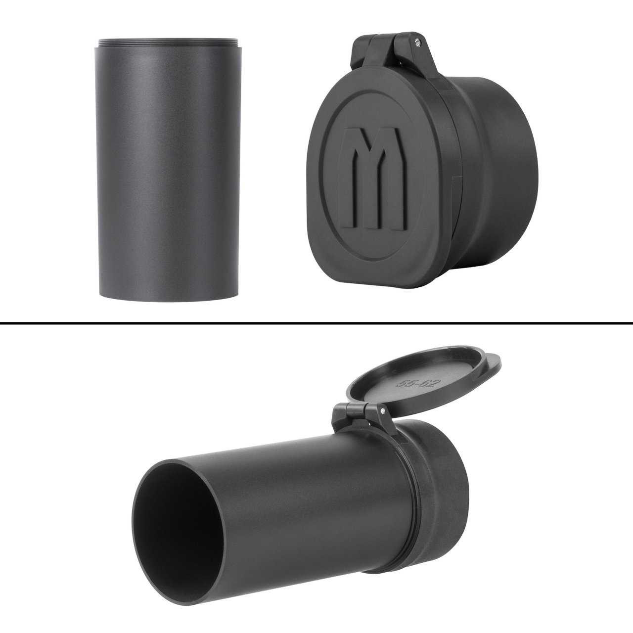 Monstrum Tactical Flip-Up Rifle Scope Lens Covers