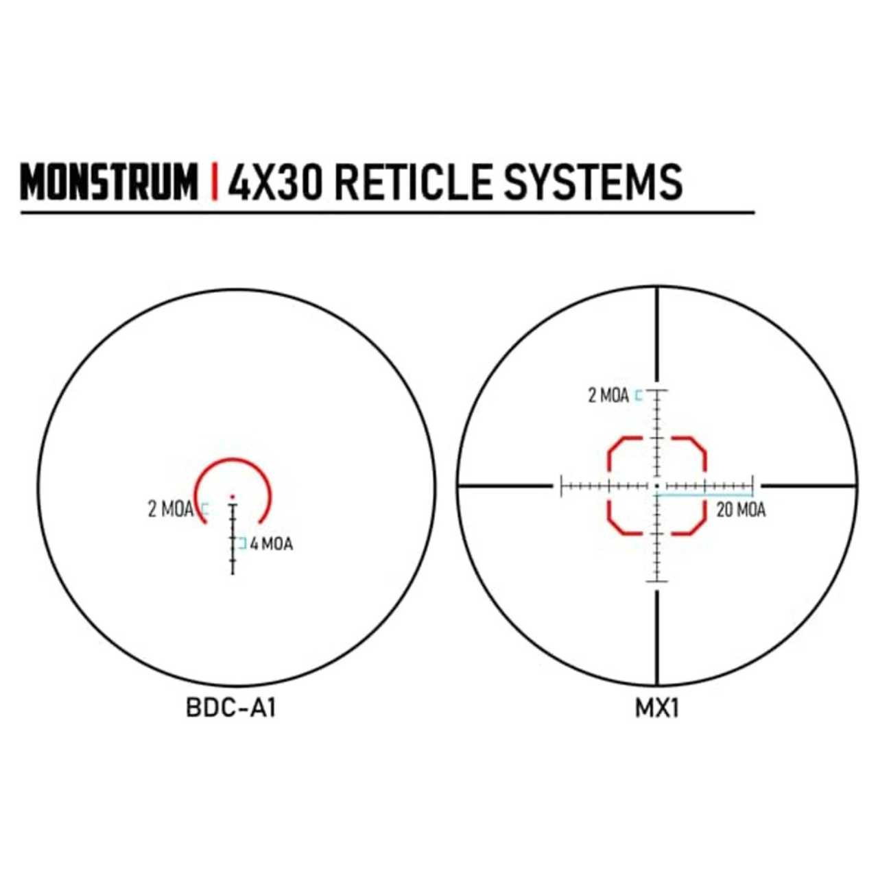 4x30 Stealth Fixed Power Scope w/ Adjustable Objective