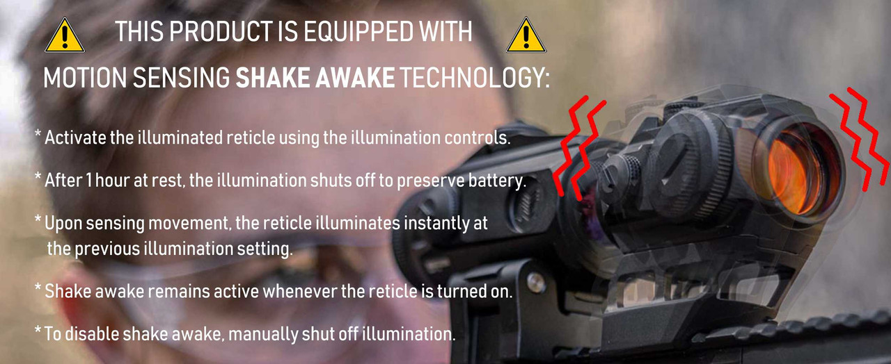 Gen 3 1x20 Ghost Red Dot Sight with Shake Awake
