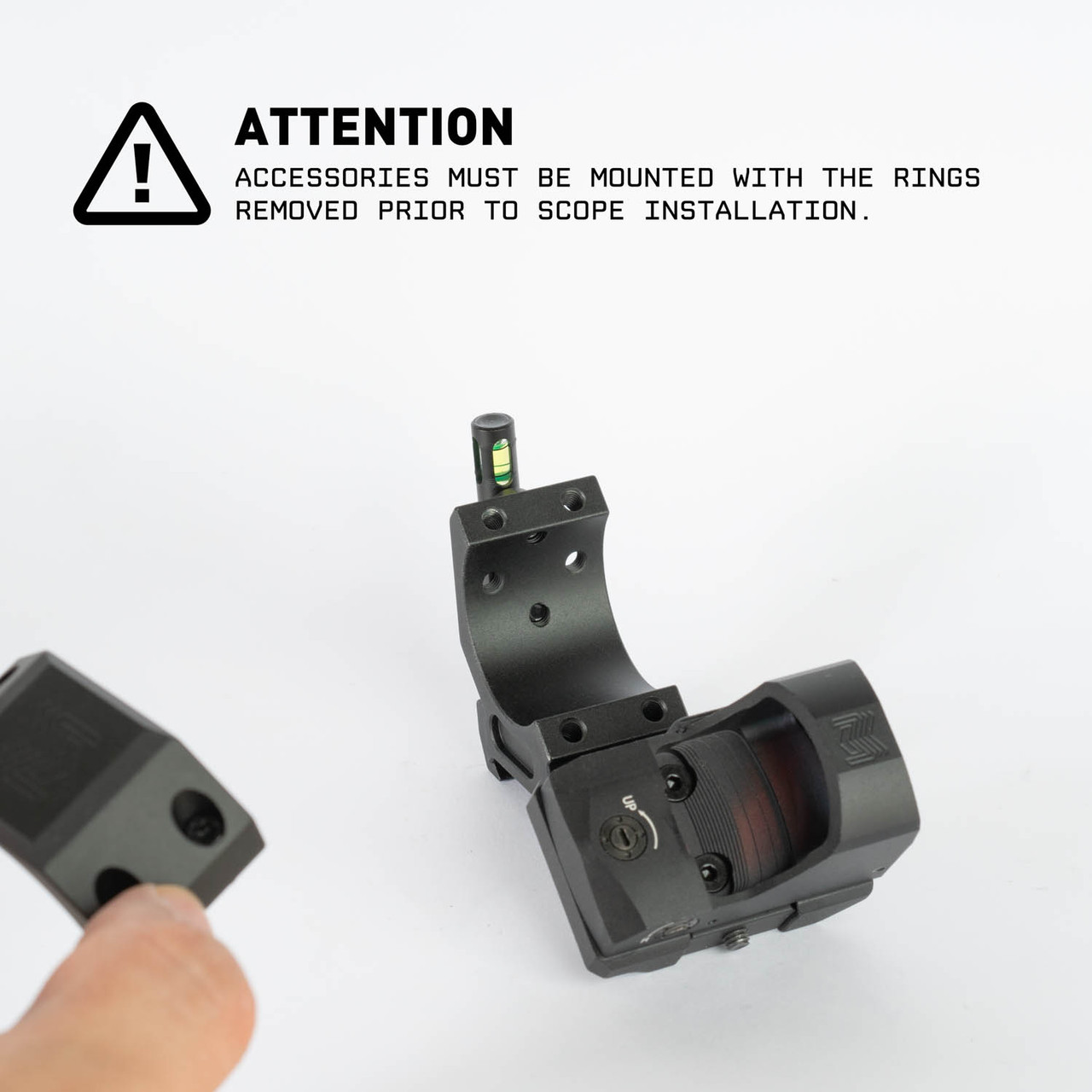 Siege Modular Scope Rings | 30mm w/1in insert | Red Dot Mount & Level ...