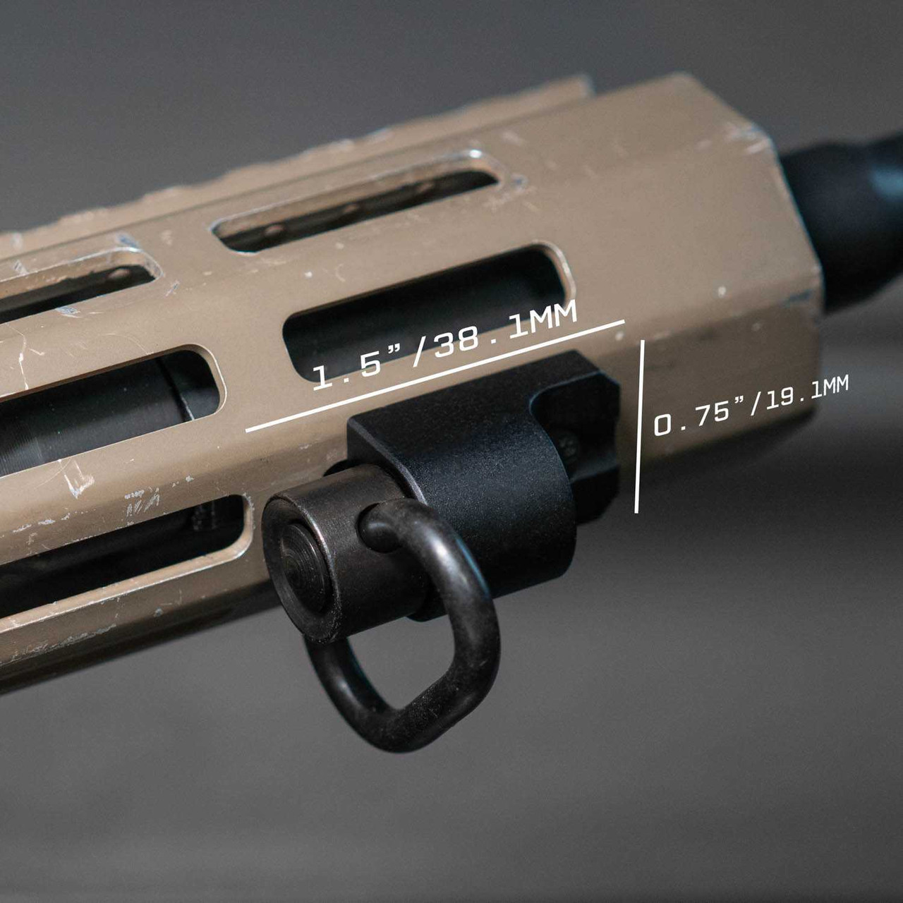 M-LOK Sling Mount with Quick Detach Swivel | Slim Front Rear Facing